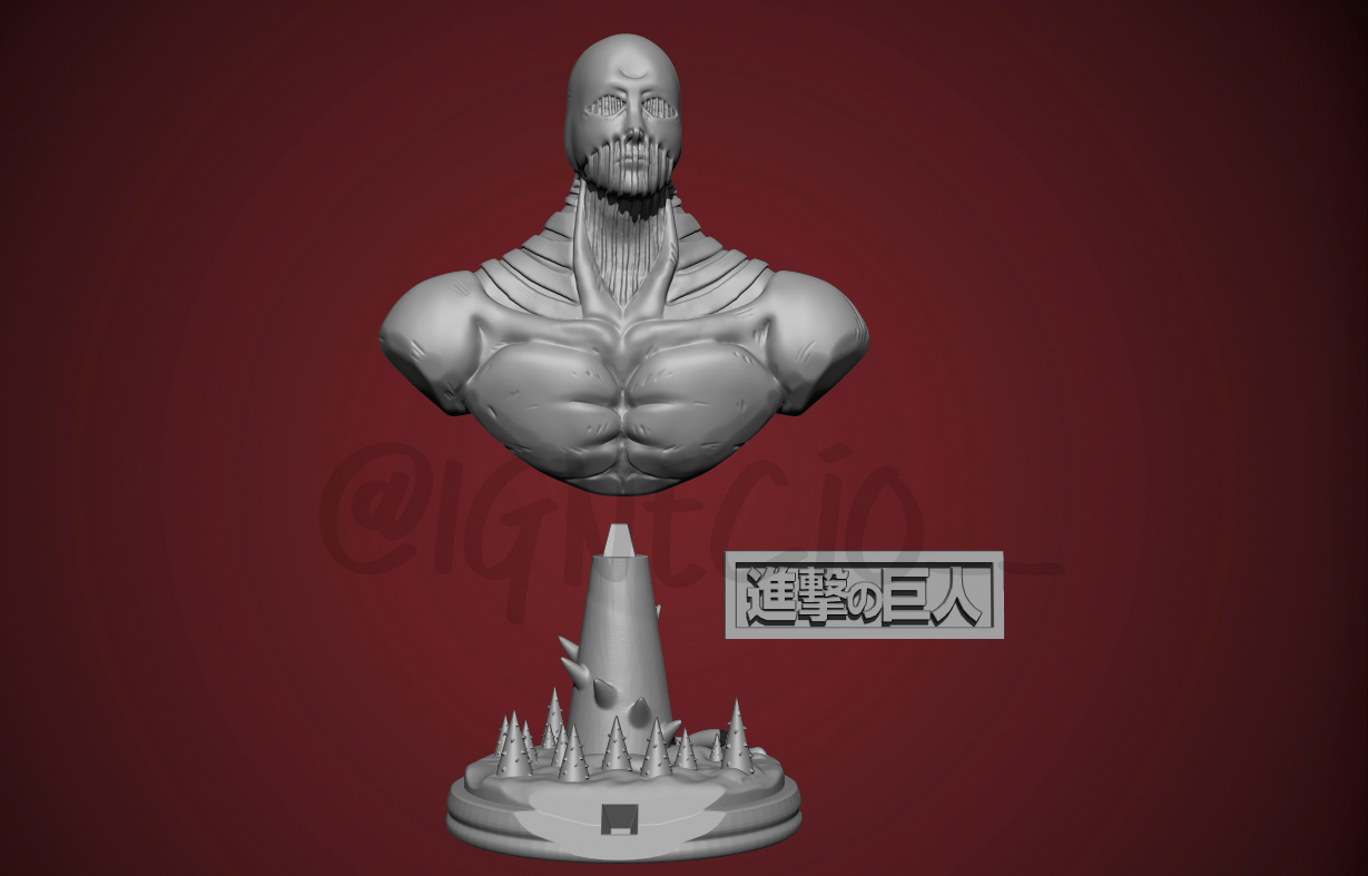 Archivo STL Titan Martillo de Guerra | Shingeki no Kyojin 👾 ・Diseño ...