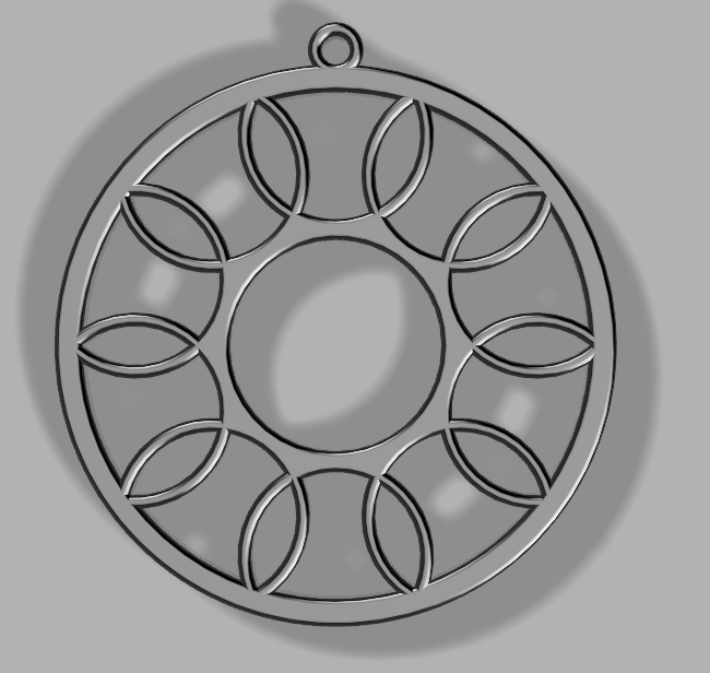 Free STL file Simple circular earring or necklace 2 💍 ・Object to ...