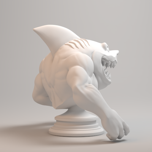 🦈 Street shark fan art / Ribster・ 3D File for ・Cults
