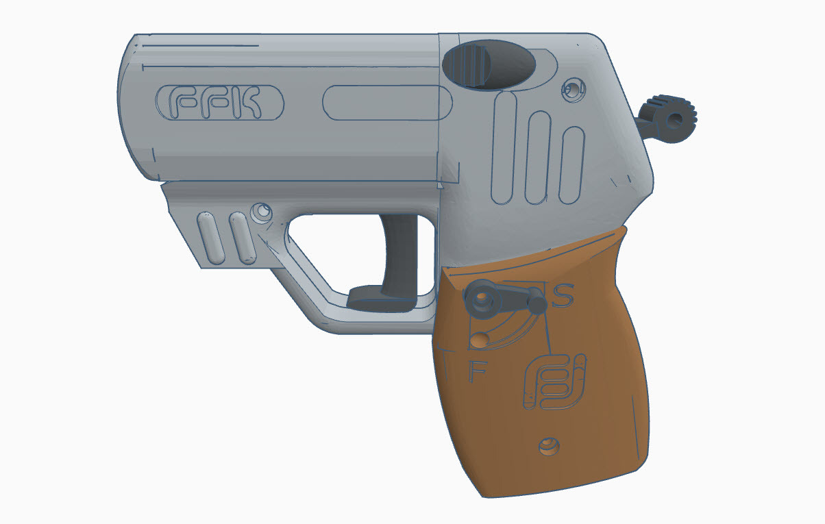 Free STL file FFK mini one-shot gun (PROP) 🔫 ・3D printer design to ...