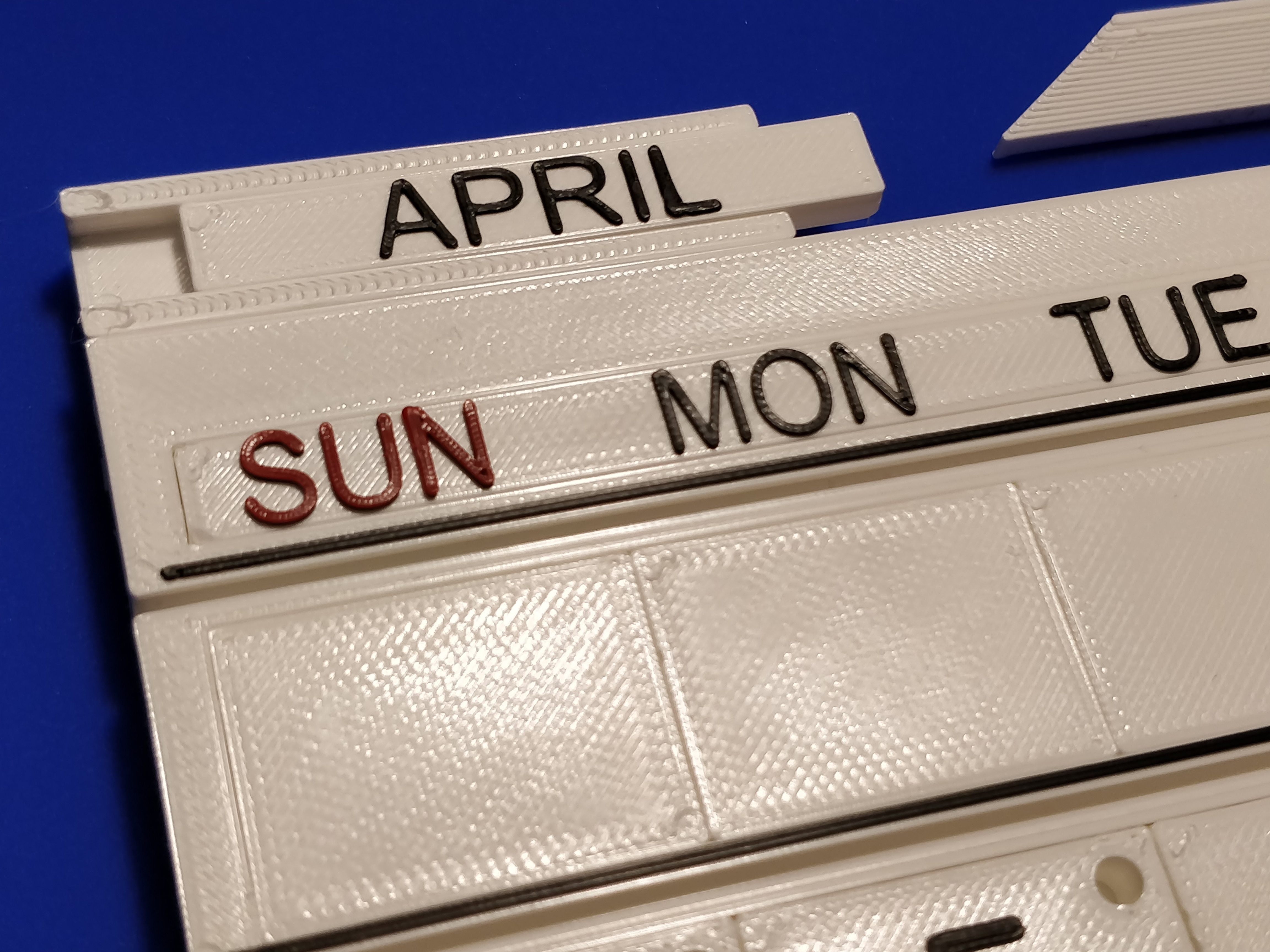 📅 Modular 3D Calendar・Free STL File for ・Cults