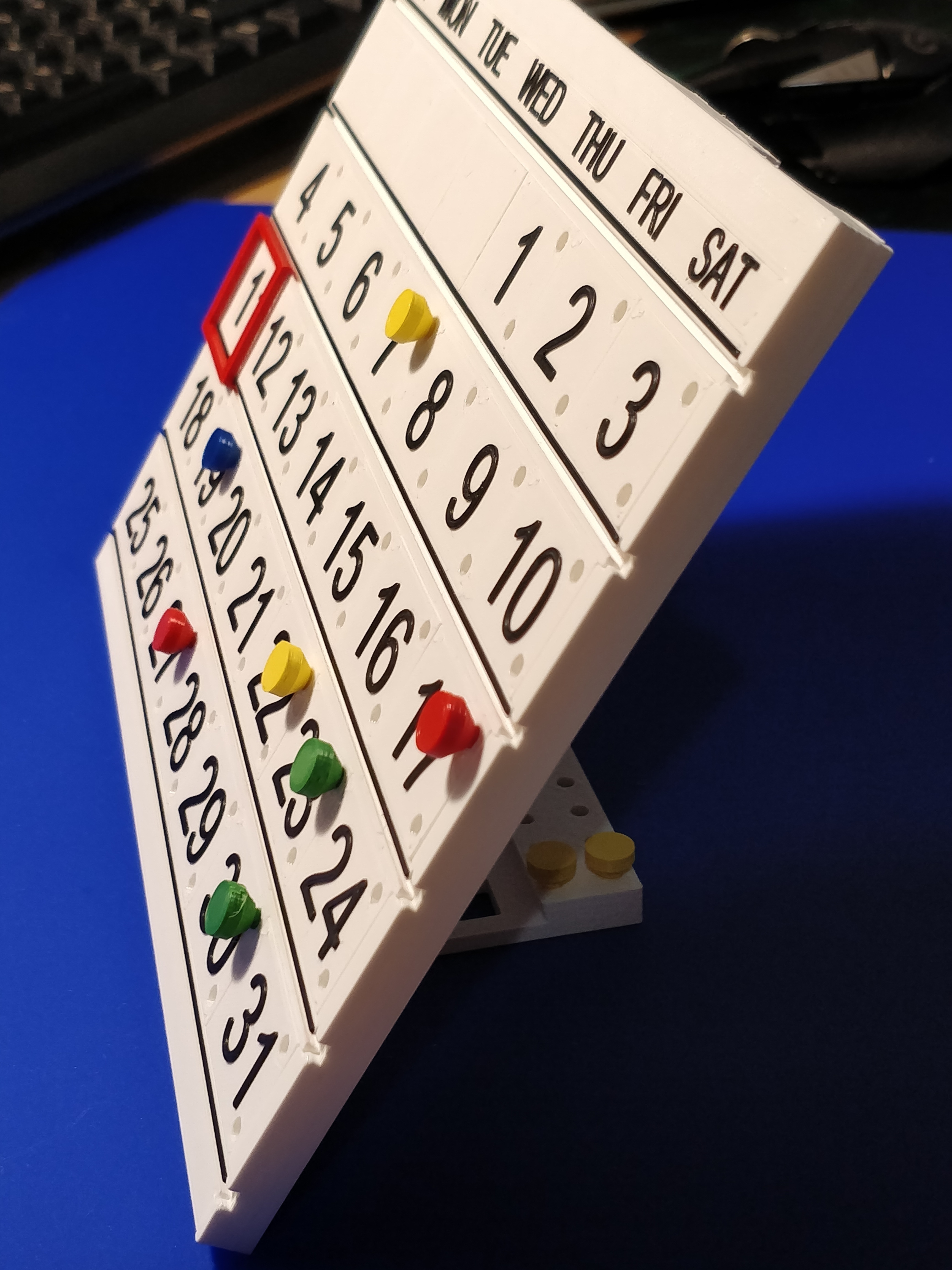📅 Modular 3D Calendar・Free STL File for ・Cults