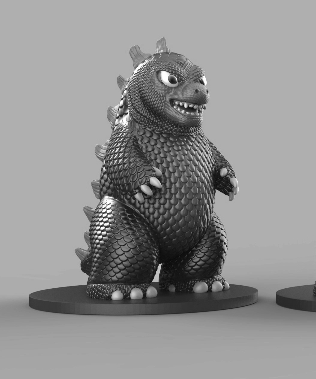 🎨 GODZILLA ( CHUBBY )・ STL File for ・Cults