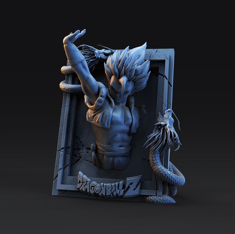 STL file Frame 4 dragon ball 🖼️ ・3D printable model to download・Cults