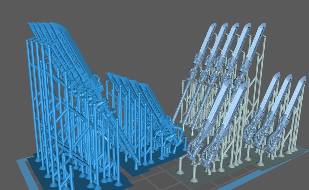 🎲 Grey Knight Halberd rack・Free STL File for ・Cults