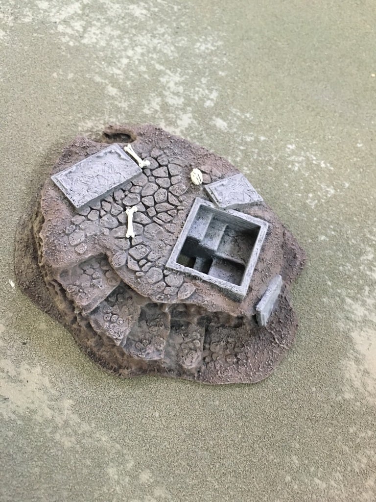 Impresión 3D Entrada de la tumba destrozada - 28mm・Cults