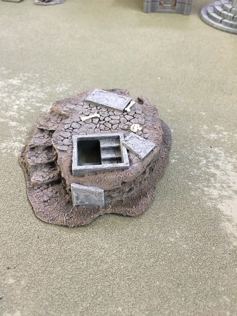 Impresión 3D Entrada de la tumba destrozada - 28mm・Cults