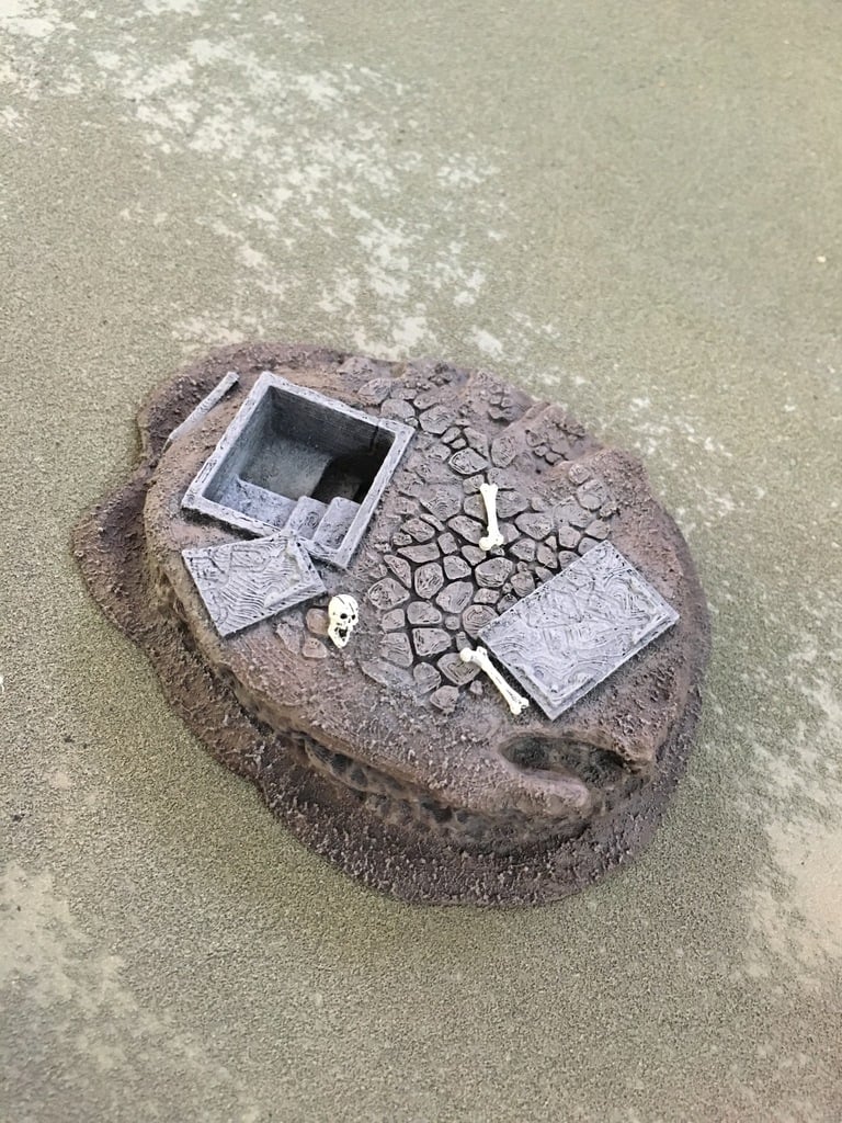 Impresión 3D Entrada de la tumba destrozada - 28mm・Cults