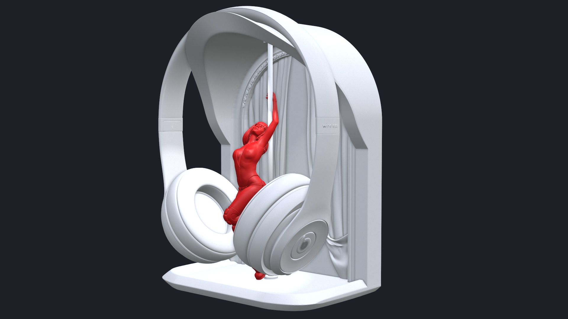 🎧 Headphone Holder3・ STL File for ・Cults