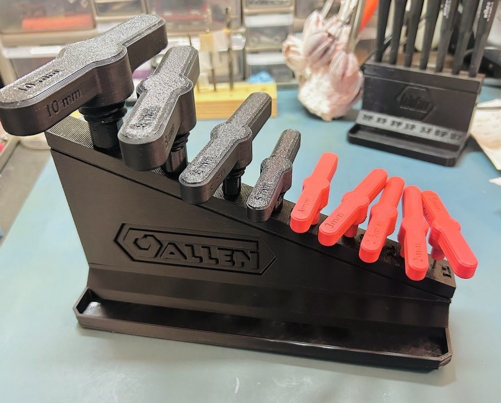 🔑 UFS-155 T-Handle Hex Key Holder Allen Wrench Holder・Free 3D File for ...