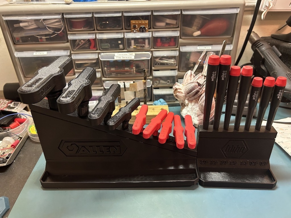 🔑 UFS-155 T-Handle Hex Key Holder Allen Wrench Holder・Free 3D File for ...