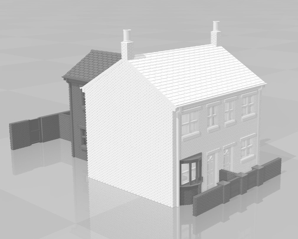 3D file Terraced House Accessory Pack No.2 N Gauge 🏠 ・3D printing model ...