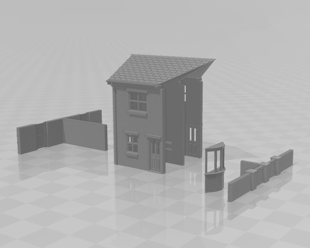 3D file Terraced House Accessory Pack No.2 N Gauge 🏠 ・3D printing model ...