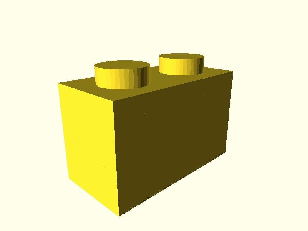 Free STL file 2x1 Adjustable Lego-like Brick 🧱 (SCAD)・Template to ...