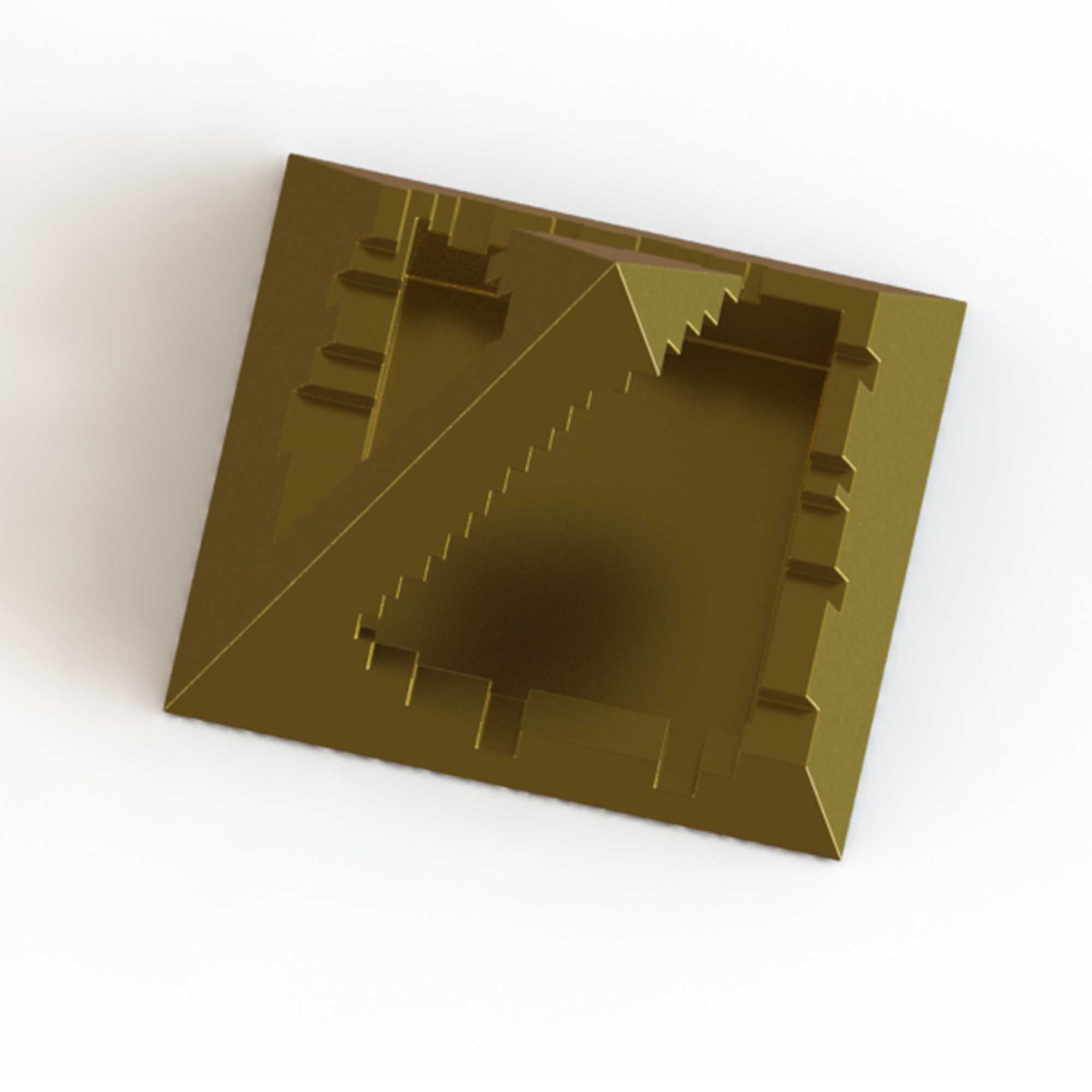 STL file broken pyramid ashtray 🇪🇬・3D print object to download・Cults