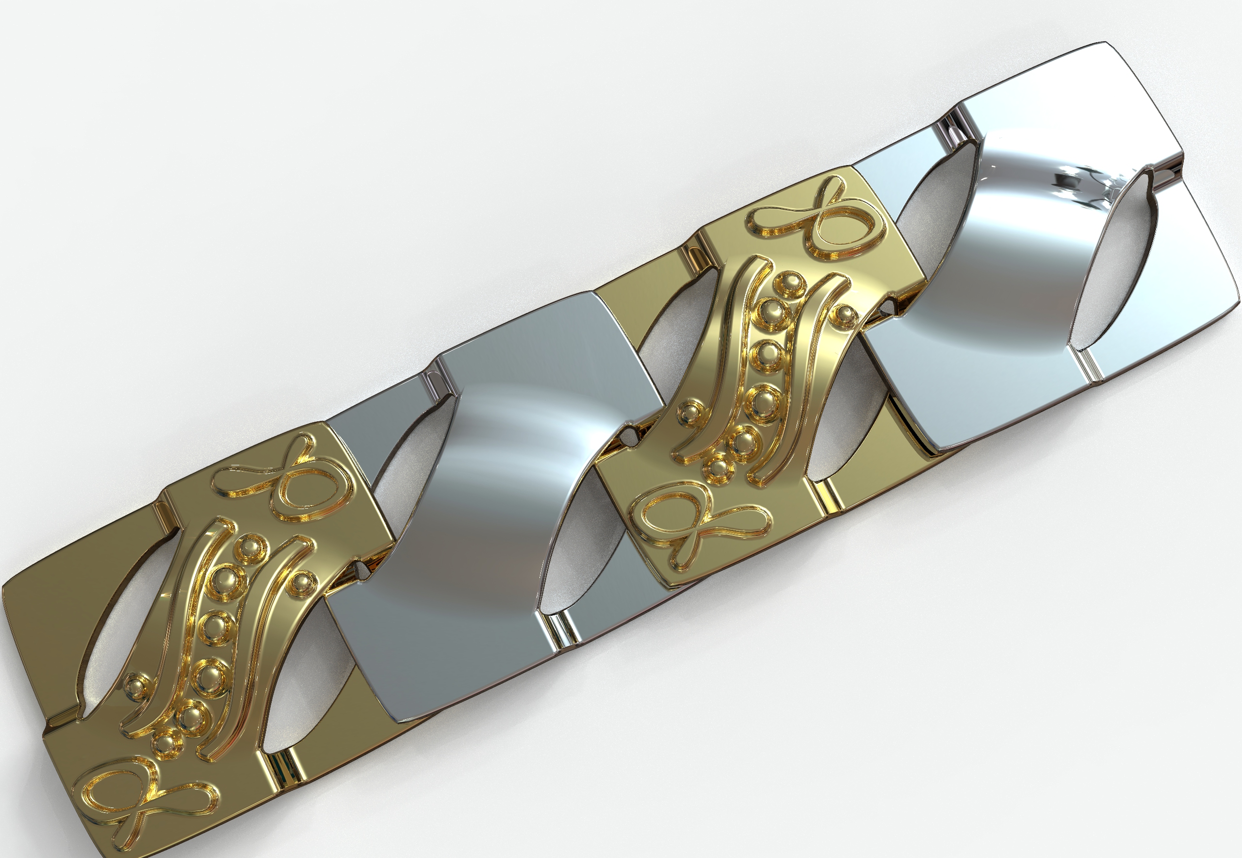 3D file square chain link 🟪 ・Template to download and 3D print・Cults
