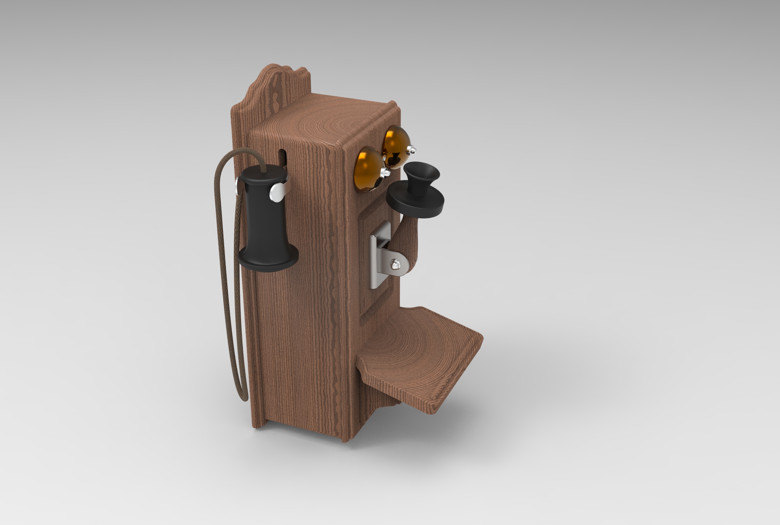 3D file antique wall phone 📞 ・3D printing model to download・Cults