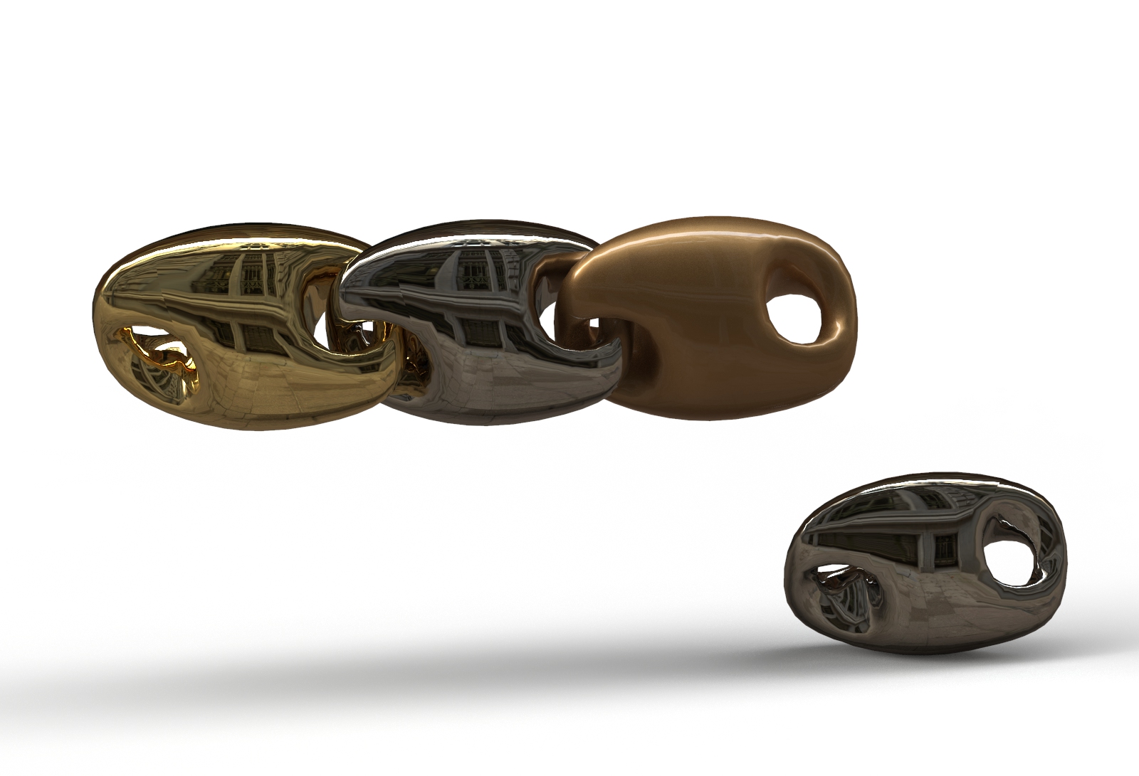 3D file oval chain 🔗 ・Design to download and 3D print・Cults