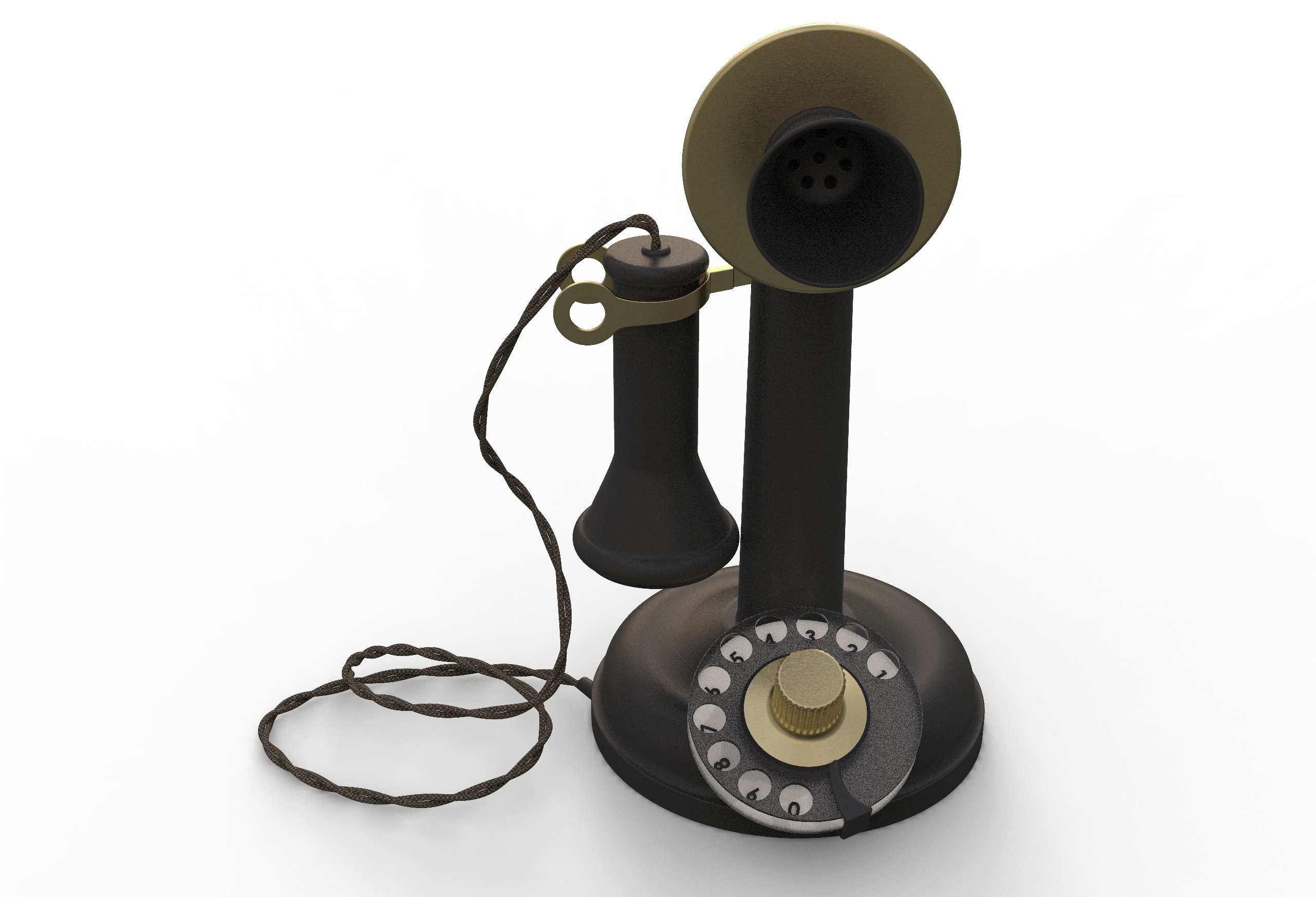 3D file antique ancient table phone 📞 ・3D printer model to download・Cults