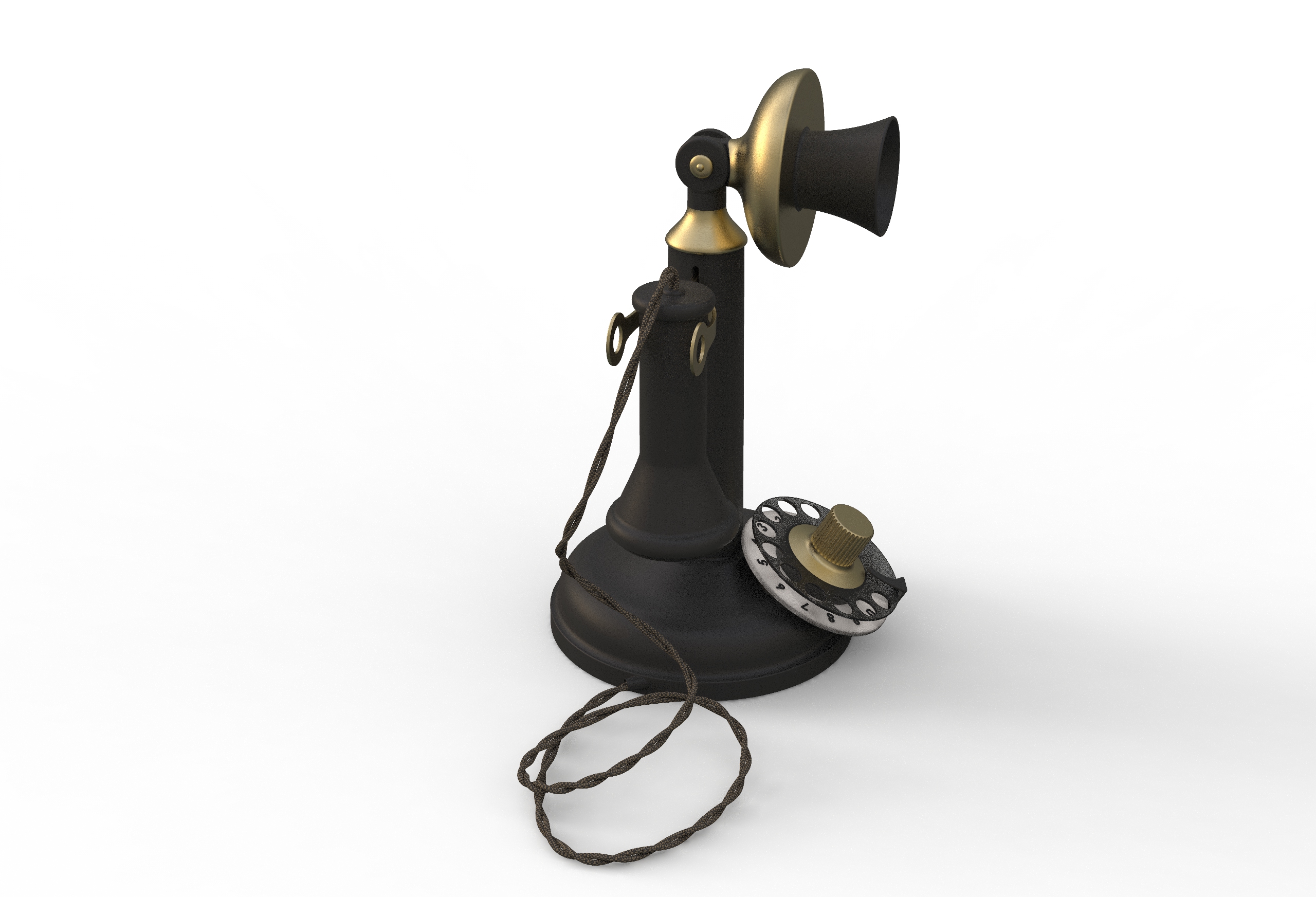 3D file antique ancient table phone 📞 ・3D printer model to download・Cults