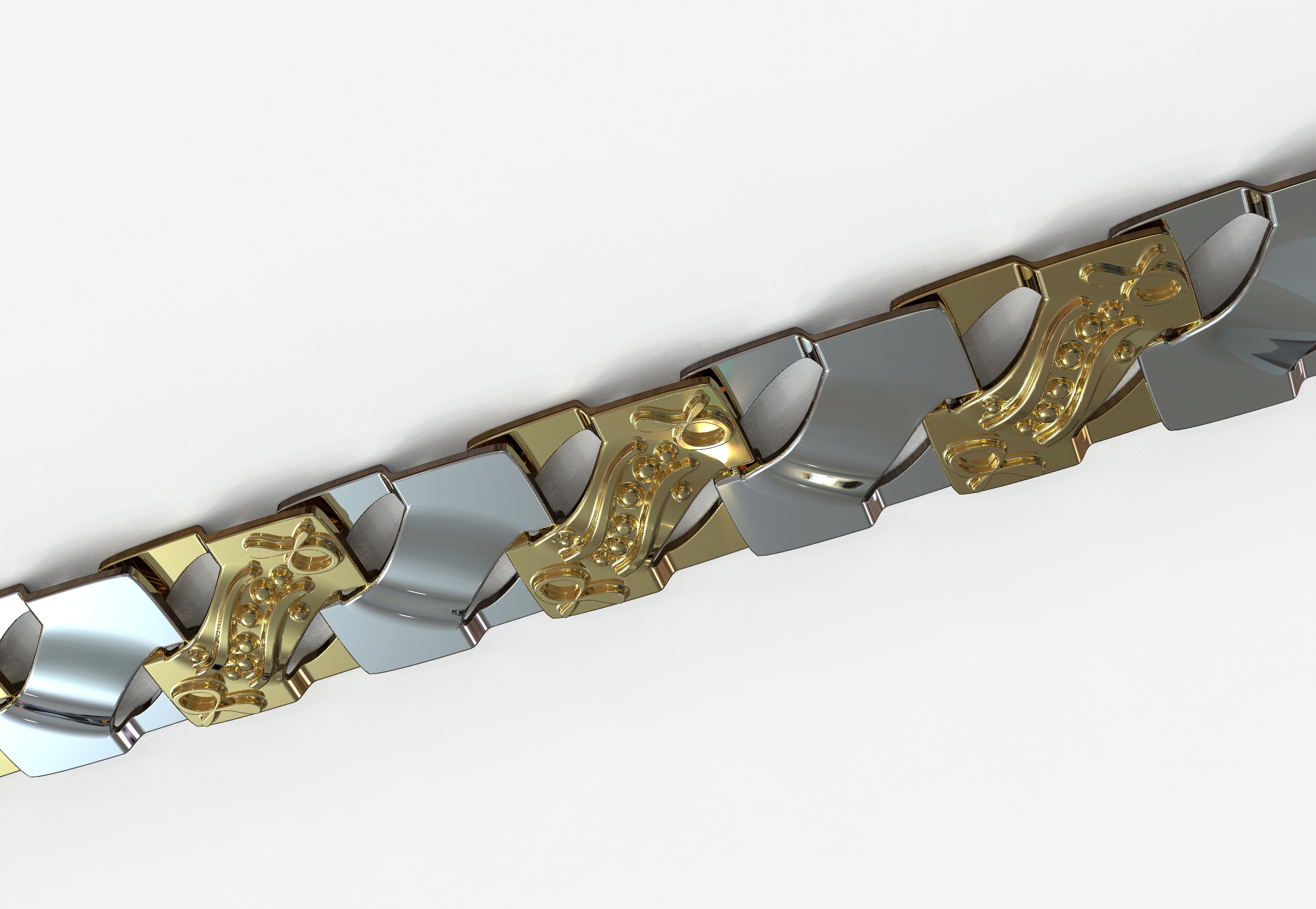 3D file square chain link 🟪 ・Template to download and 3D print・Cults