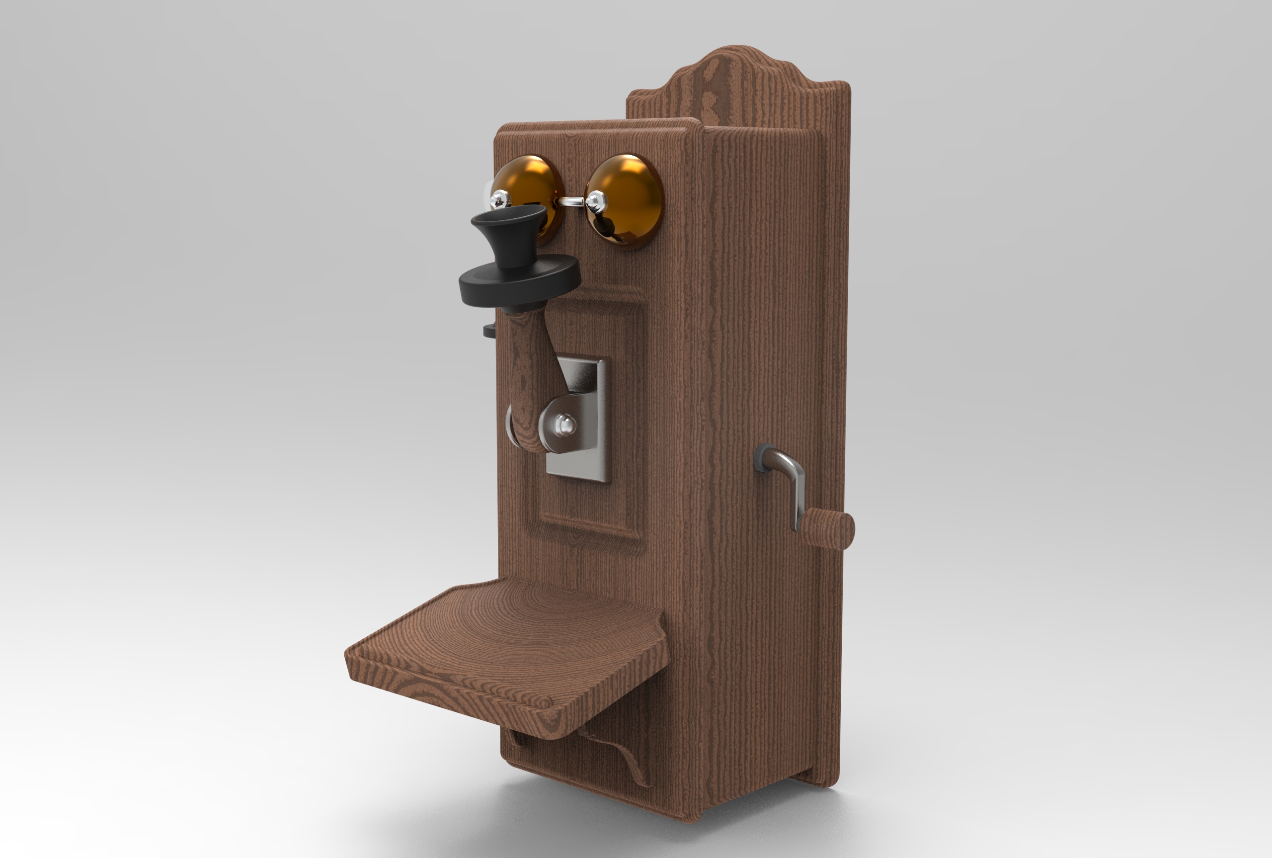 📞 antique wall phone・ 3D File for ・Cults