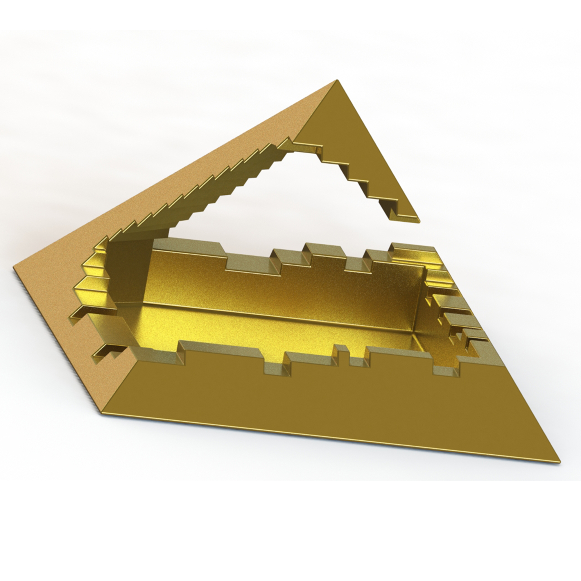 STL file broken pyramid ashtray 🇪🇬・3D print object to download・Cults