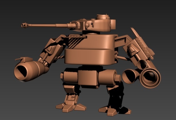 🎨 Panzermech・ STL File for ・Cults