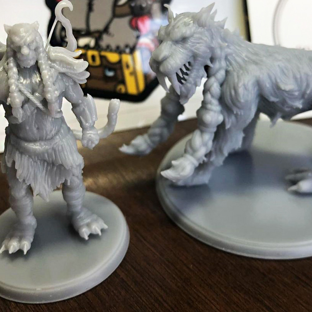 3D file Tabaxi cat beast (supported) 🐱・Model to download and 3D print・Cults