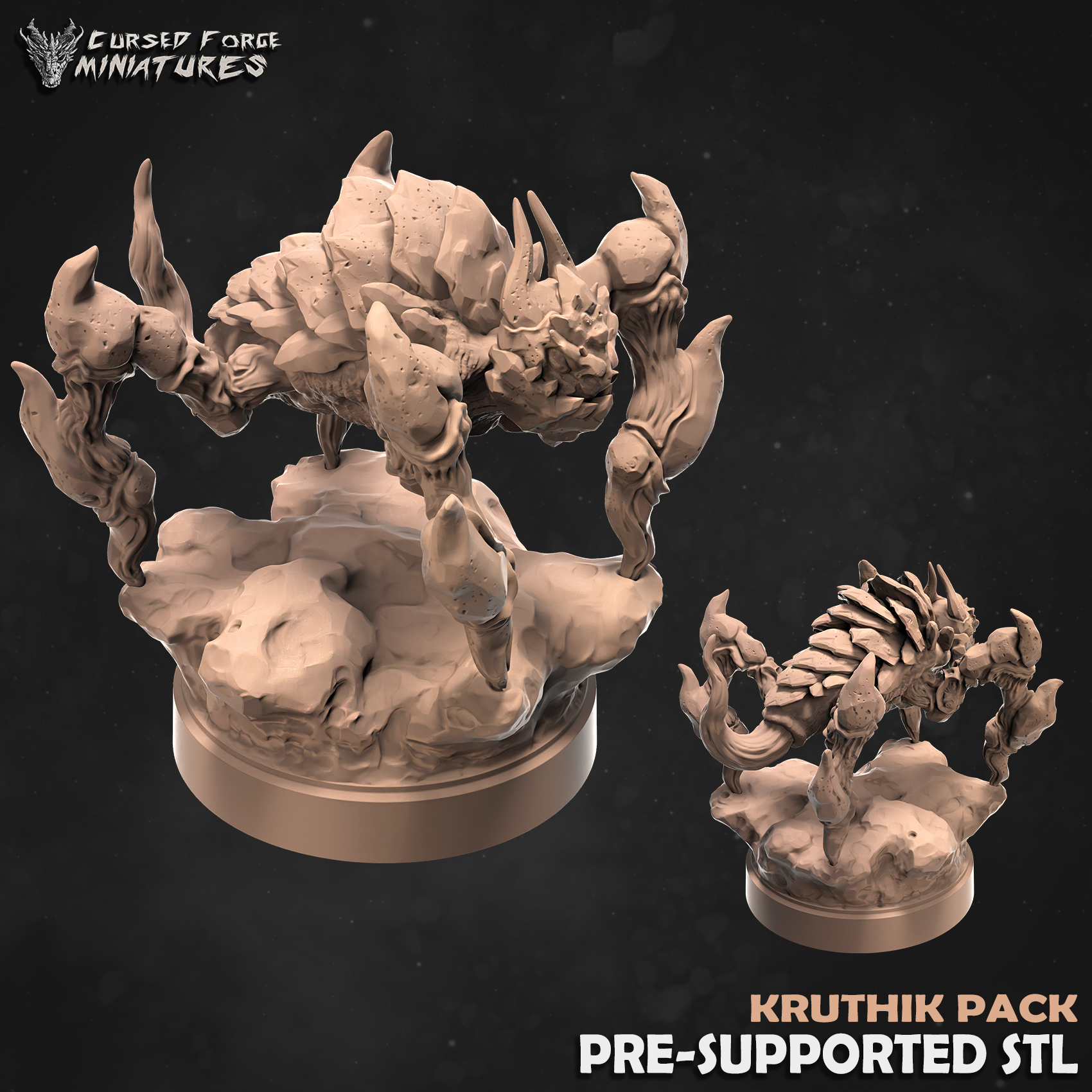 👹 Kruthik pack (supported)・ 3D File for ・Cults