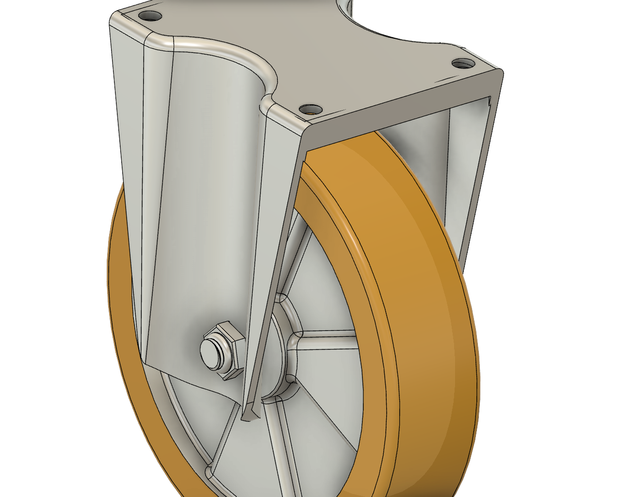 STL file fixed caster 200 mm 🛞 ・3D printable model to download・Cults