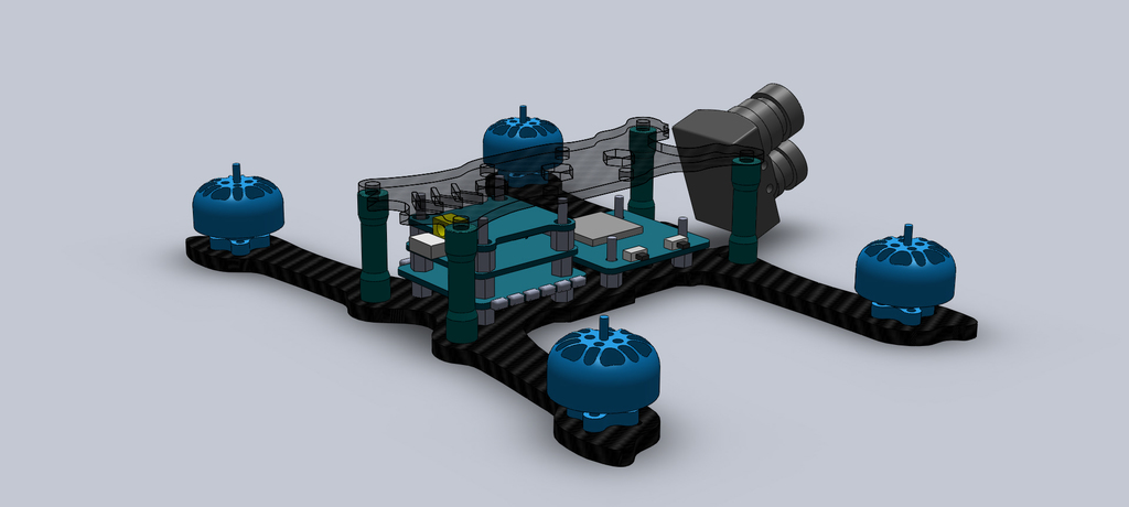 Fichier 3D gratuit iFlight iH3/Runcam Hybride & DVR/Xing 1404/ESC/FC ...