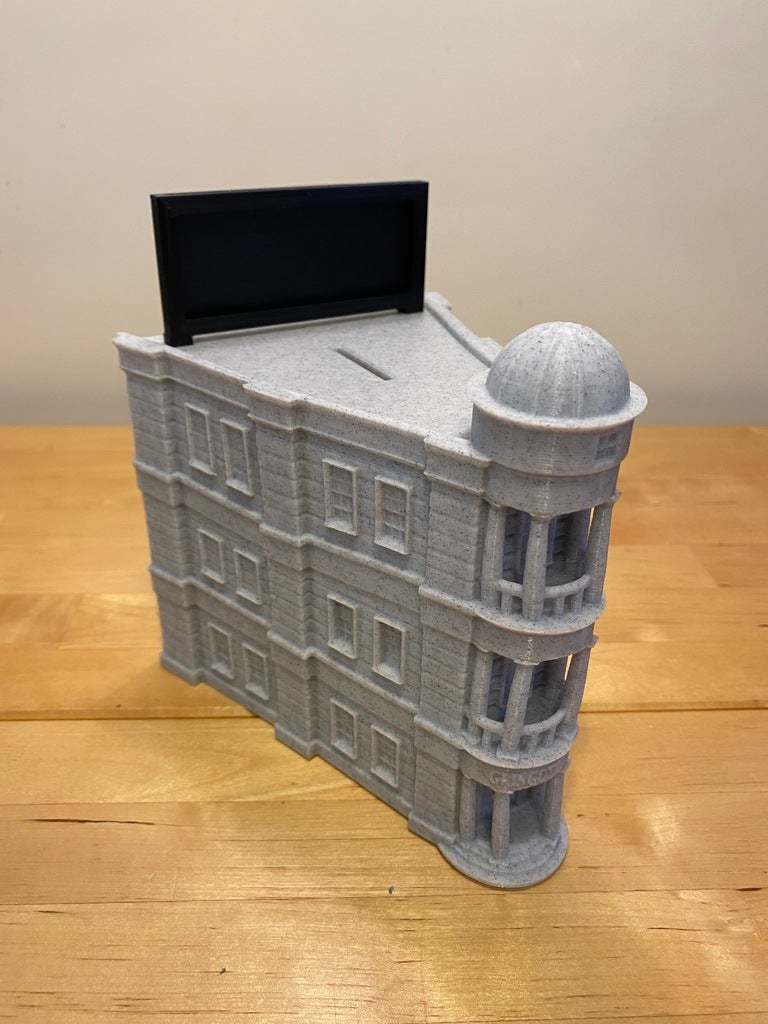 🏦 Gringotts Bank Roof Sign・Free STL File for ・Cults