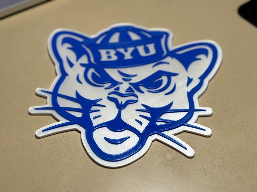 Free 3D file BYU Sailor - Large Logo 🚩 ・3D printer model to download・Cults