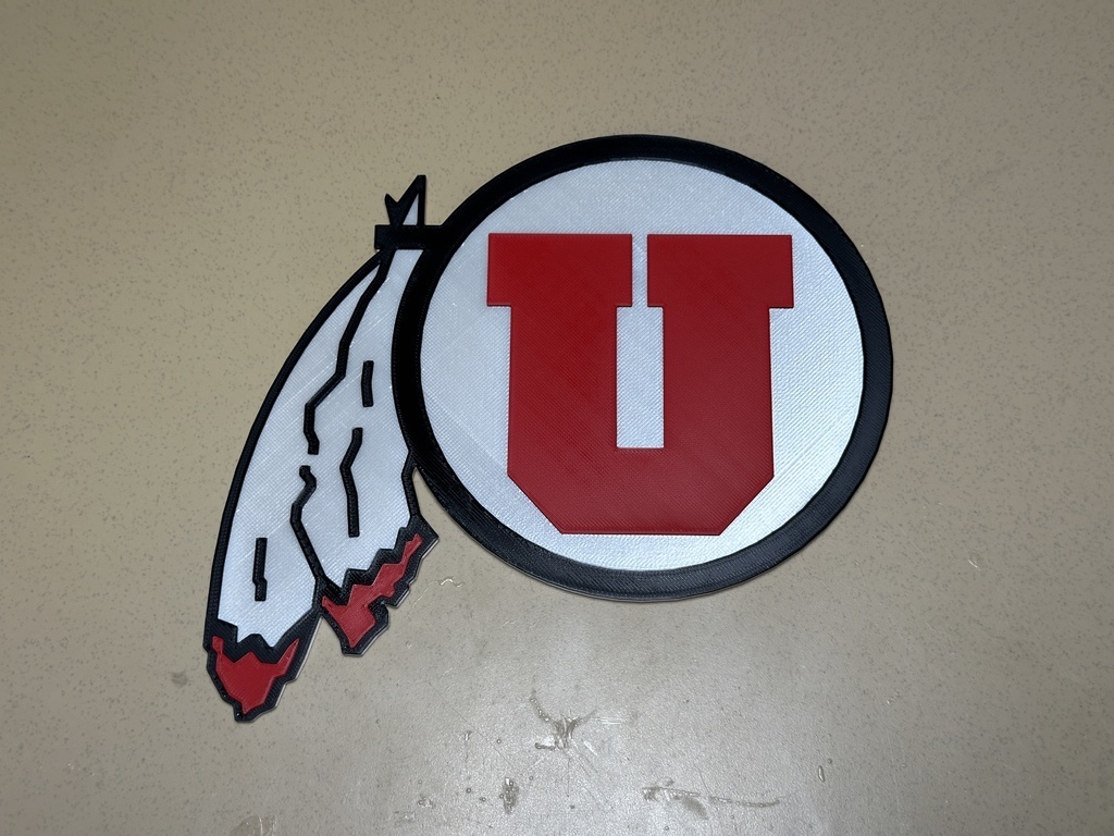 🏛️ University of Utah Logo・Free 3D File for ・Cults