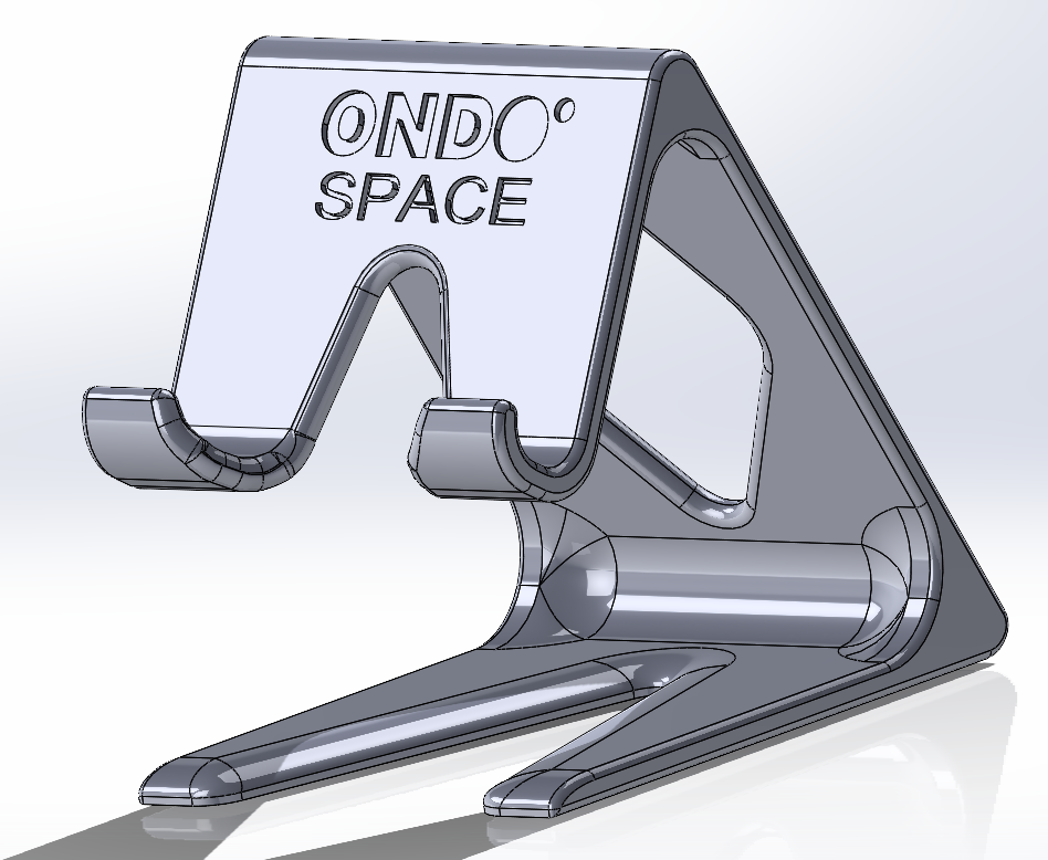 Free 3D file Phone Stand with ONDO Space Logo 📞 ・3D printing model to download・Cults