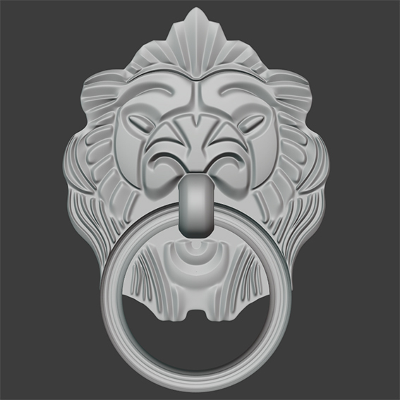 STL file LION'S HEAD DOORKNOB 🏠 ・Model to download and 3D print・Cults