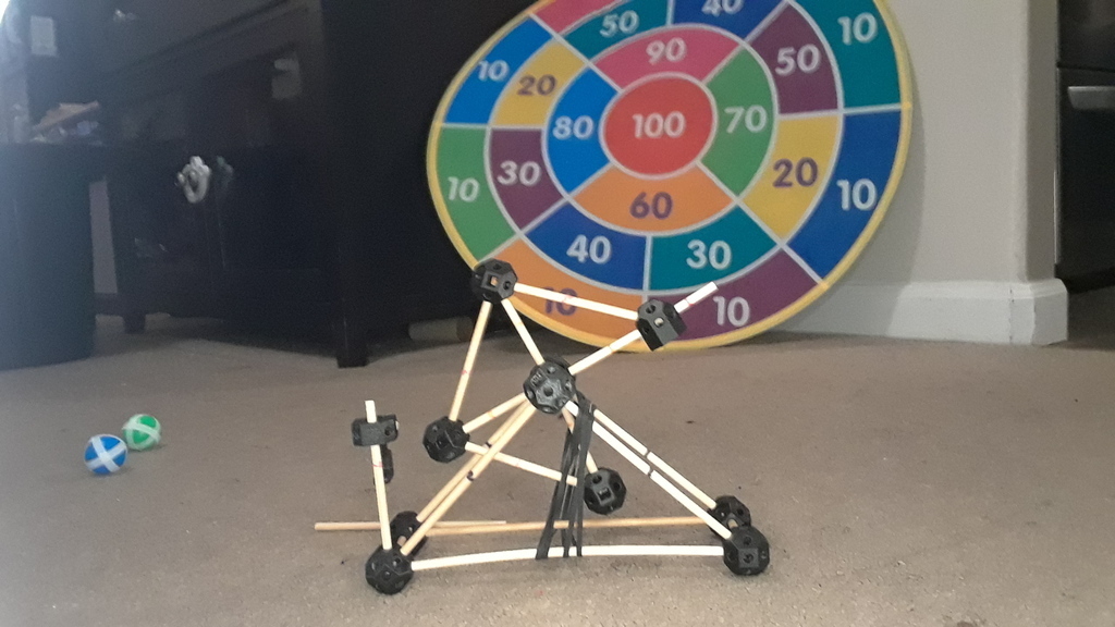 🚧 Mini Catapult Construction Playset・Free 3D File for ・Cults
