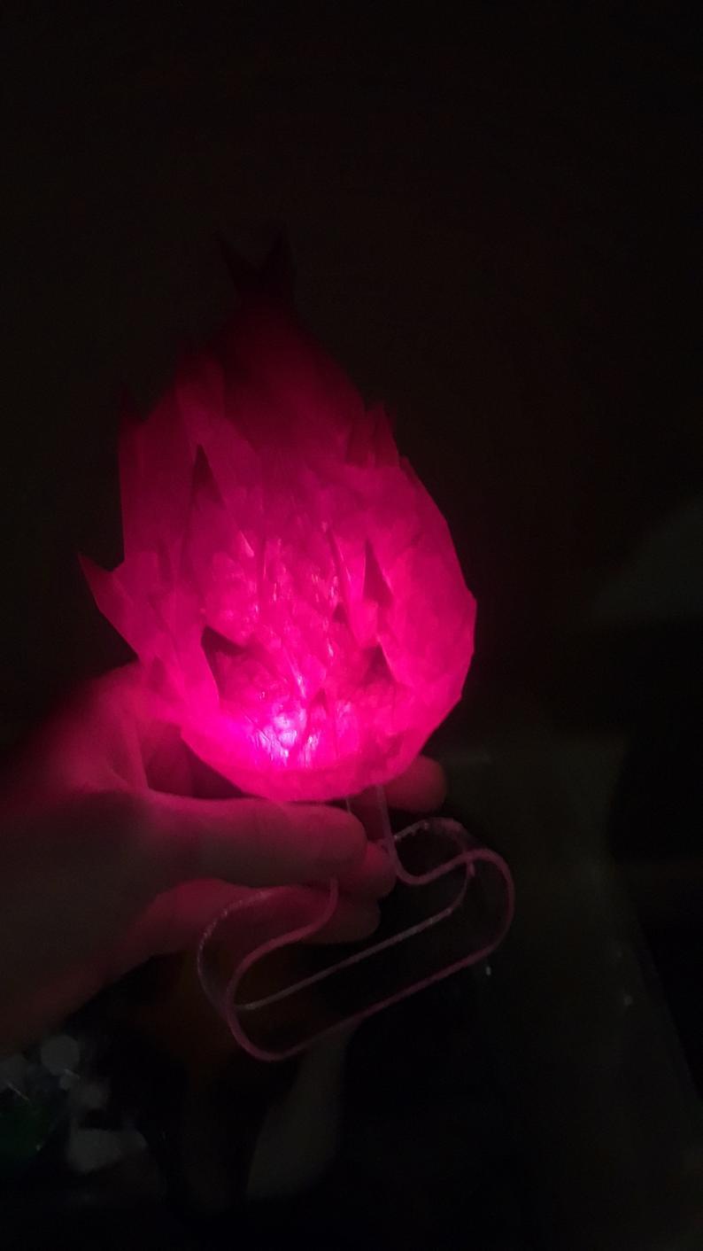 🔥 Low Poly Fire, Promare Burnish Lio Flame Cosplay, Light up LED ...