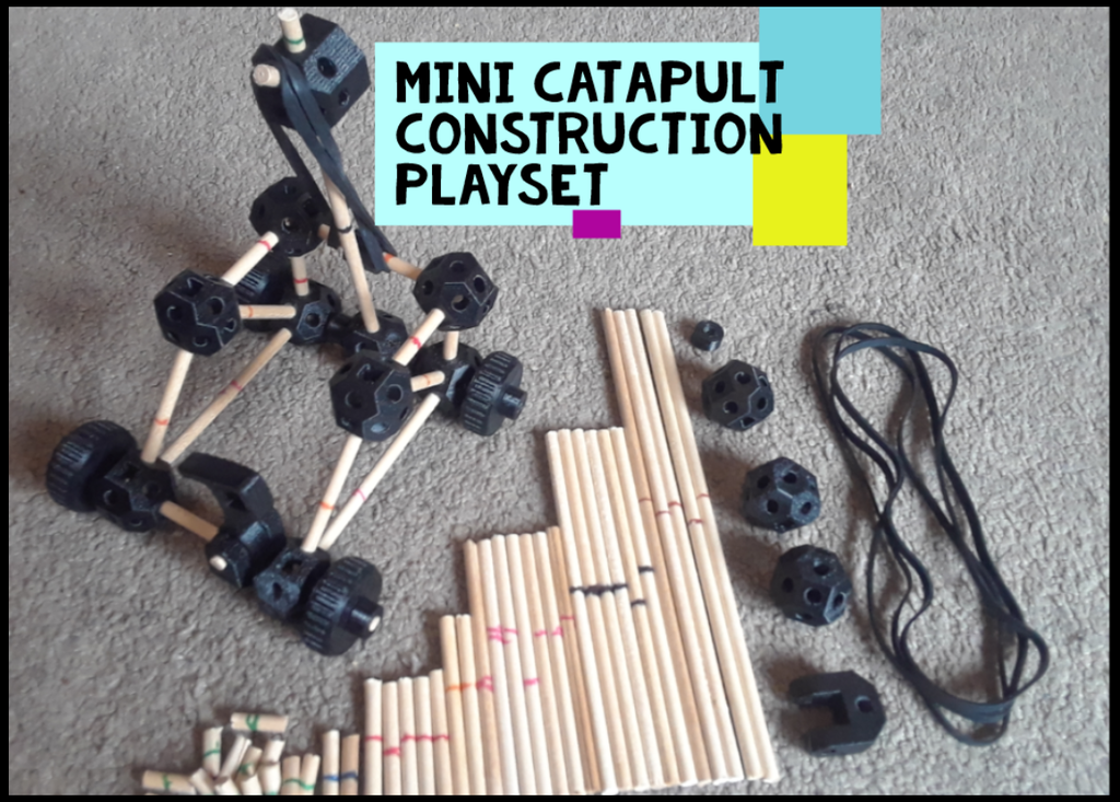 🚧 Mini Catapult Construction Playset・Free 3D File for ・Cults