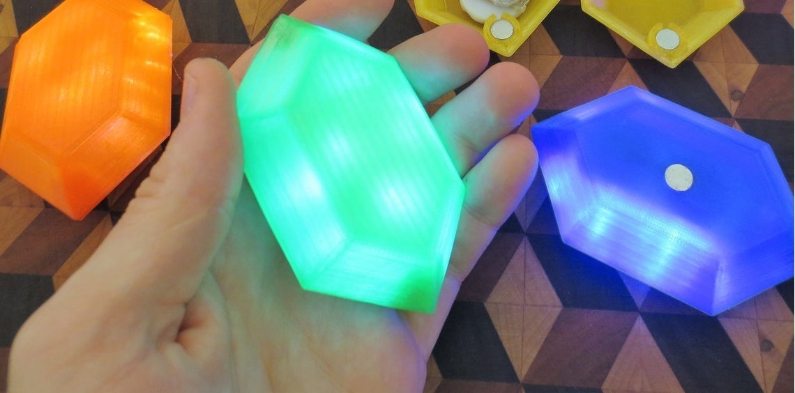 ⬆️ Glowing Wearable Rupee, LED Light up BOTW Zelda Link Lit Prop Gem ...
