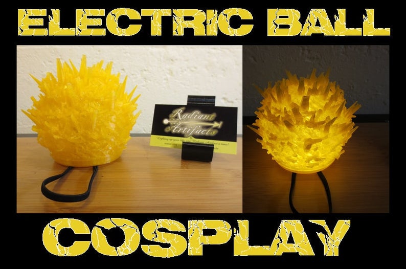 ⚡ Electric Shock Ball, LED Light Up Cosplay Stormfront Lightning ...