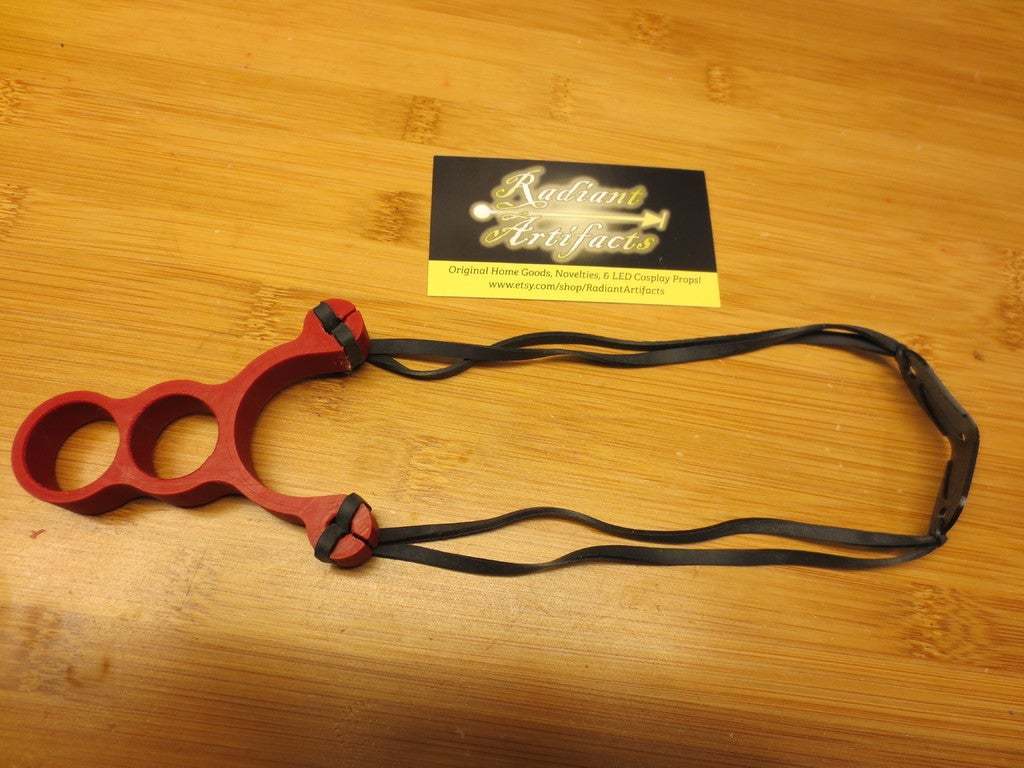 Archivo STL gratis Mini tirachinas de nudillos y bolsa de TPU flexible 👽・Modelo imprimible en 3D ...