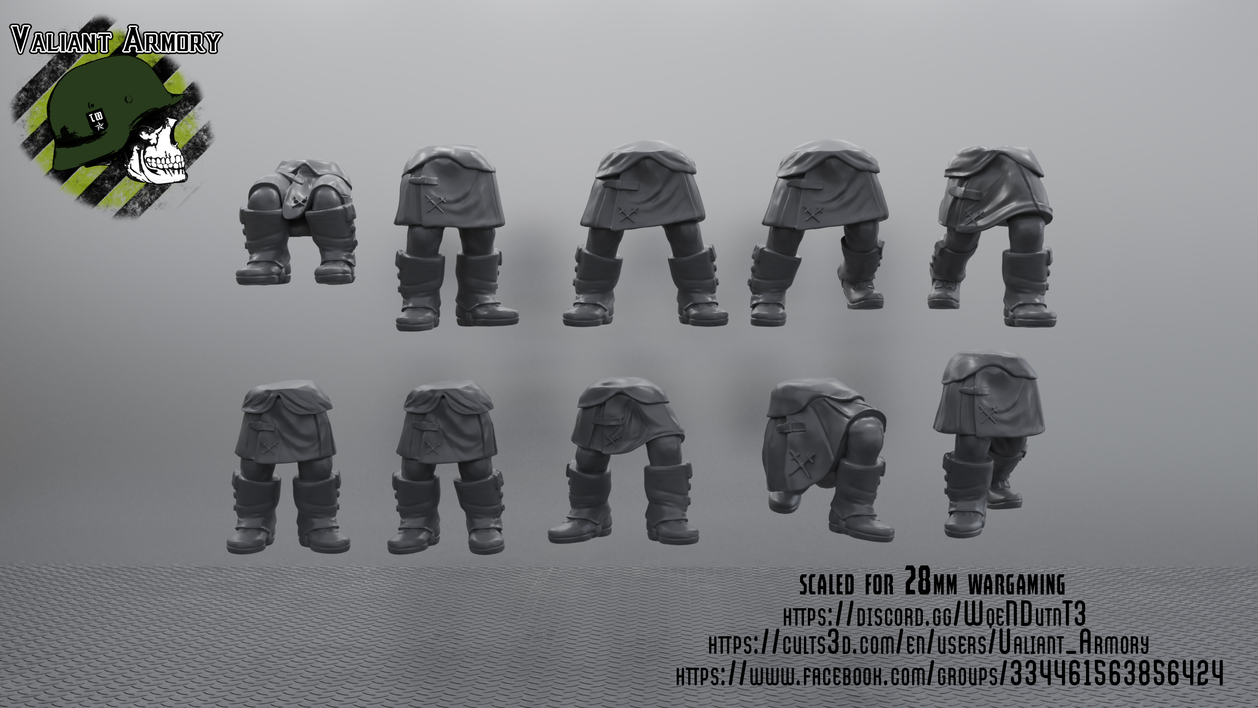 STL file Heroic Scale 28mm Scottish Highlander Kilts 🔫 ・3D print design ...