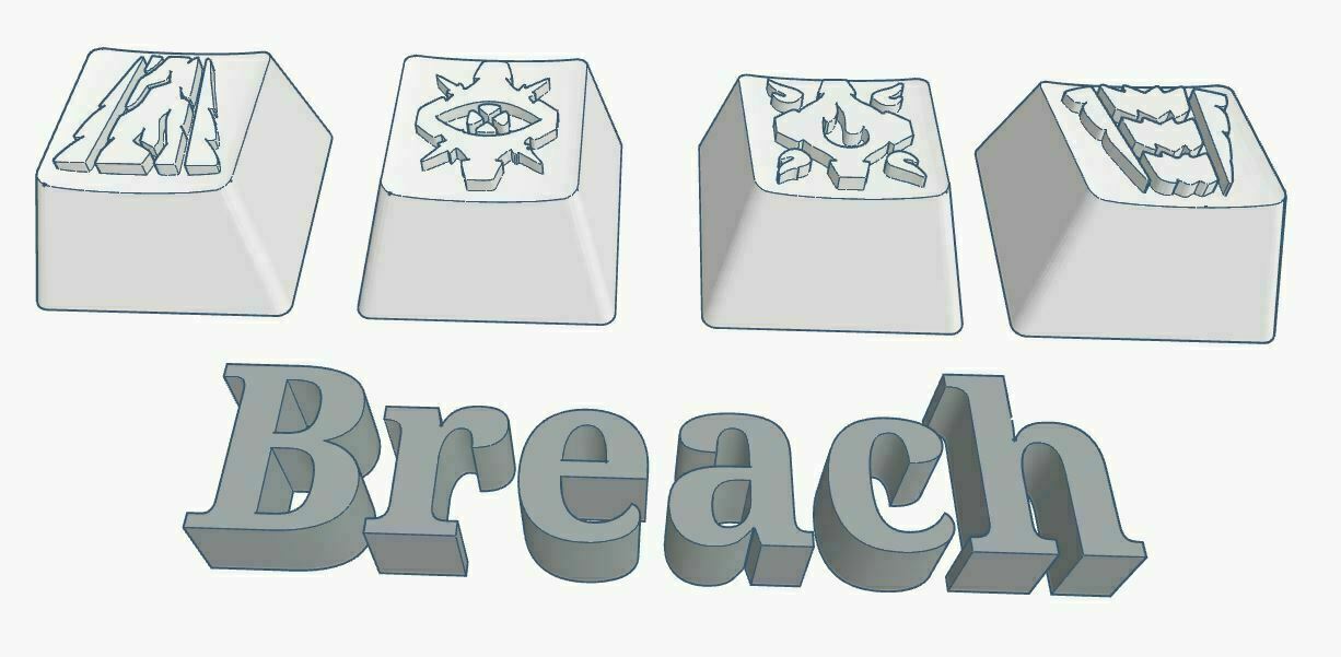 Archivo STL Valorant Breach Abilities Diseño personalizado de las tapas ...