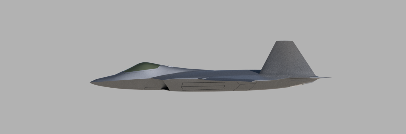 ️ F-22 Raptor aircraft airplan・ STL File for ・Cults