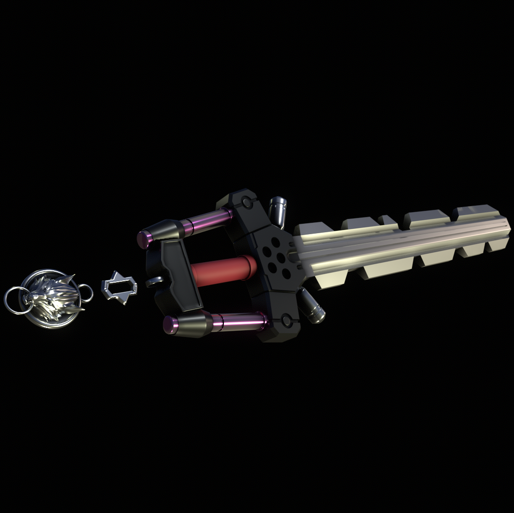 🥰 Kingdom Hearts - Fenrir Keyblade・ 3D File for ・Cults
