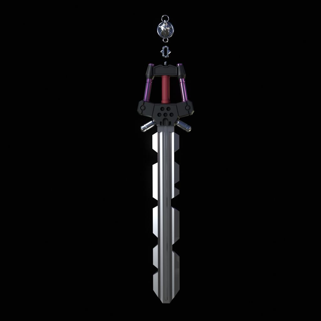3D file Kingdom Hearts - Fenrir Keyblade 🥰 ・3D print design to download ...