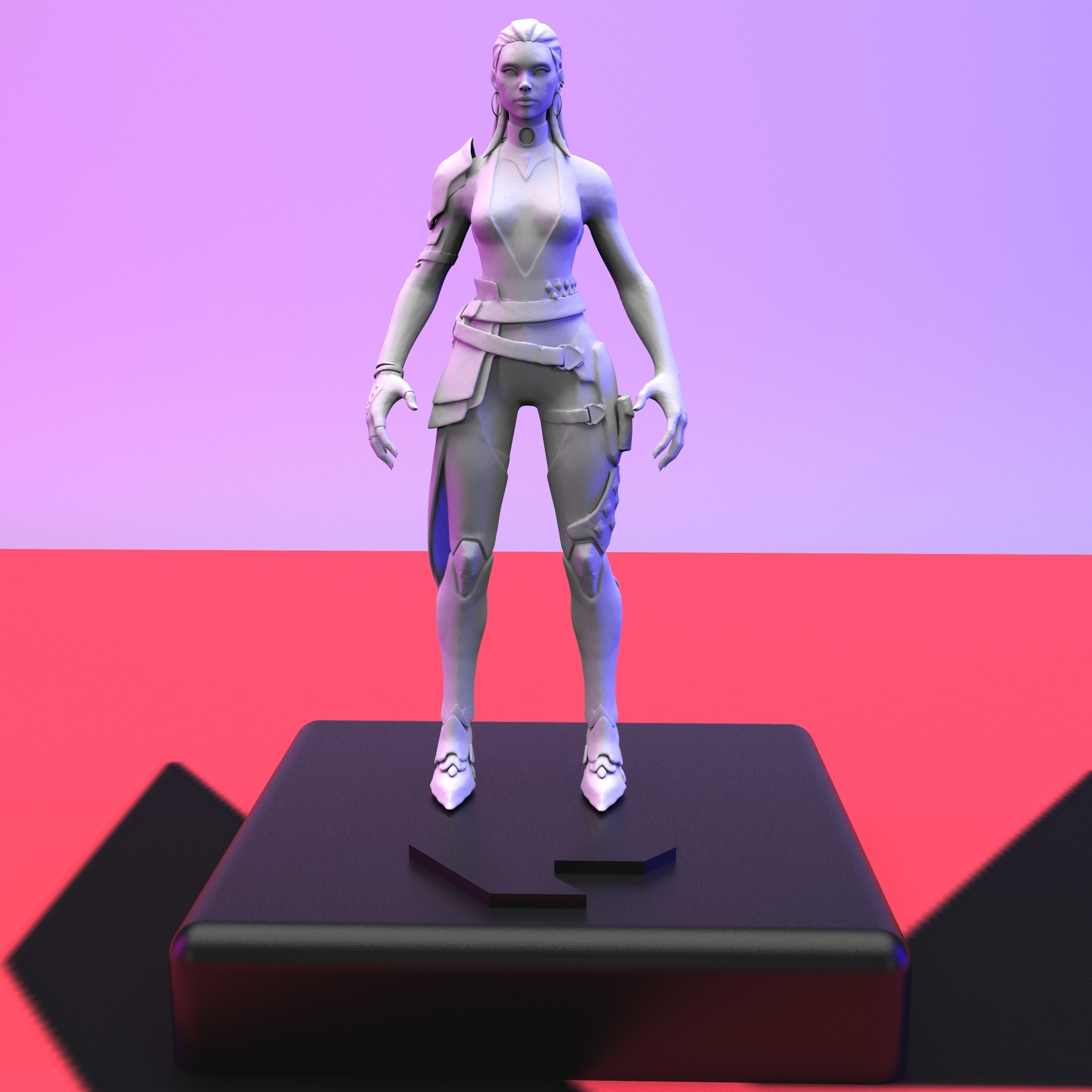 Free STL file Valorant- REYNA High poly model with base 🎨 ・3D printable ...