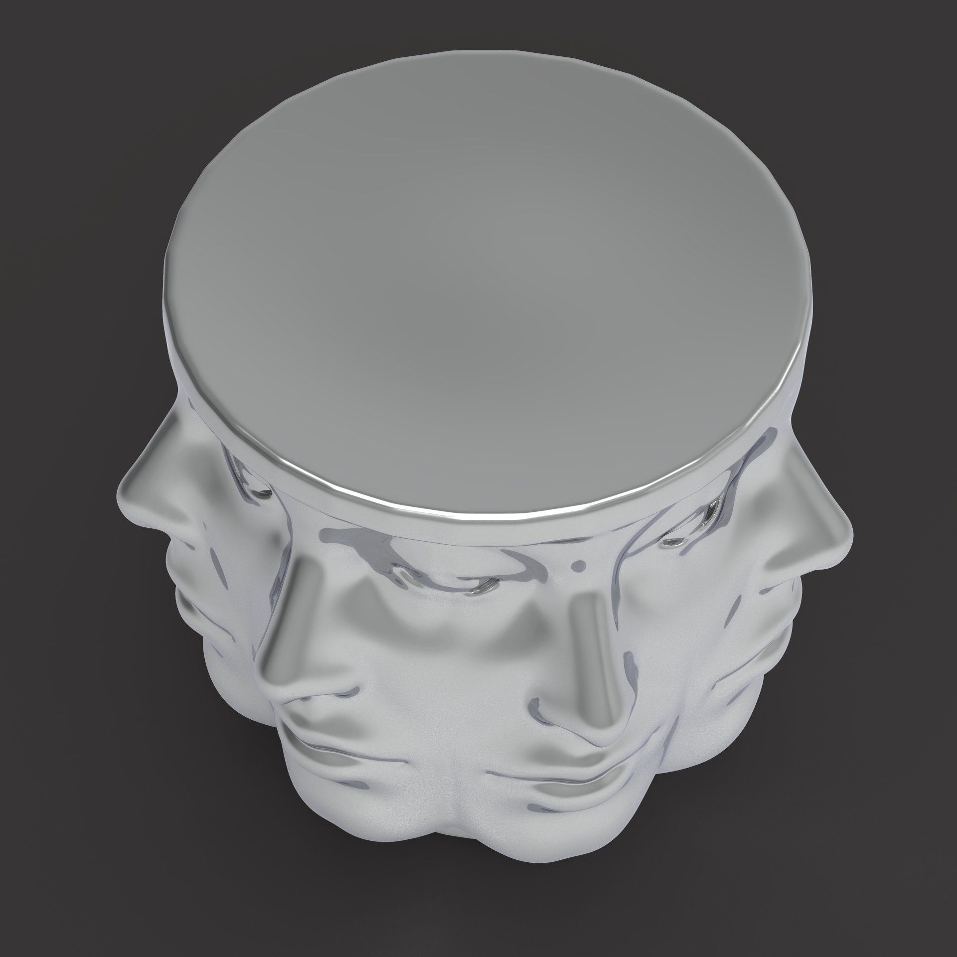 Free STL file PolyHead Pot 🪴 ・3D printing idea to download・Cults